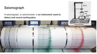 8-3 Measuring Earthquakes Seismograph Richter Mercalli | PPTX