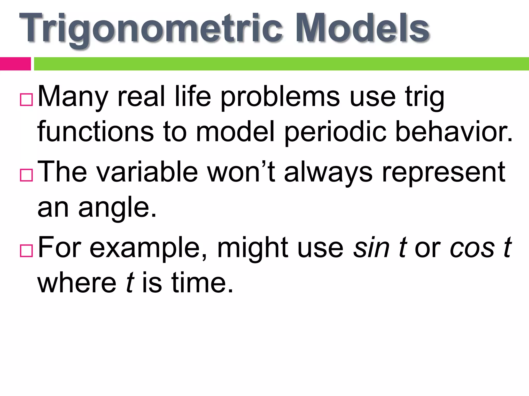 8 3 modeling periodic behavior | PPTX