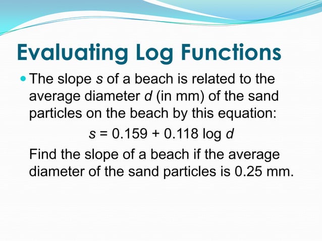 8.4 logarithmic functions | PPTX