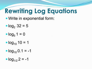 8.4 logarithmic functions | PPTX