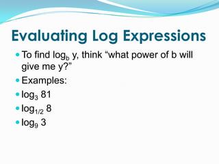 8.4 logarithmic functions | PPTX