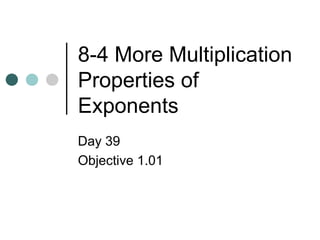 More multiplication properties of exponents | PPT