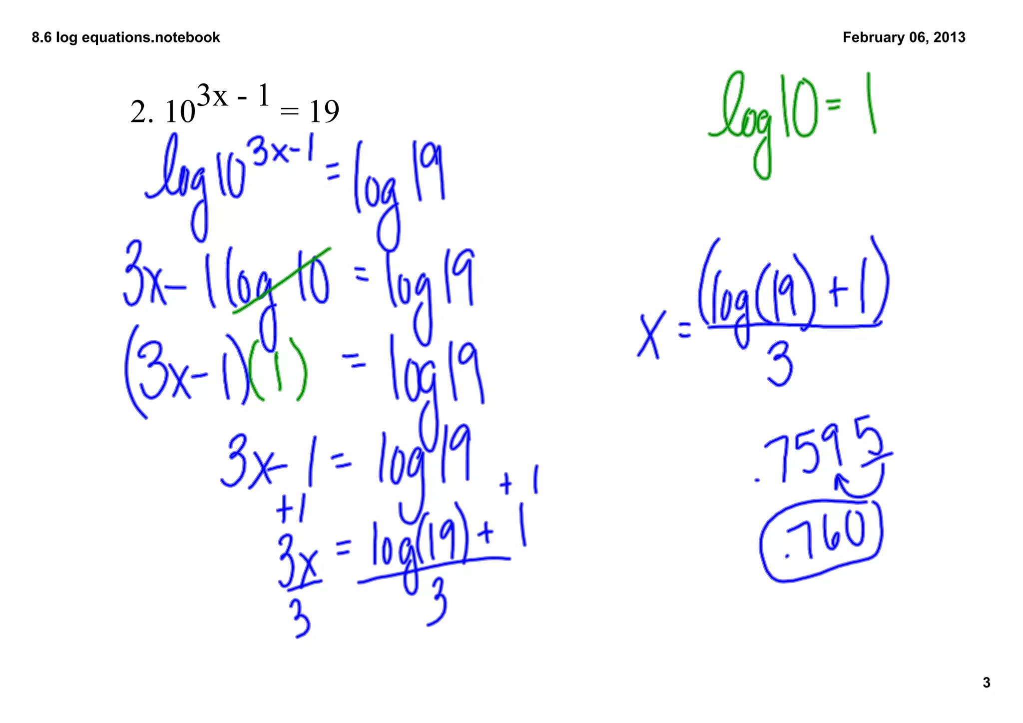 8.6 applications of logarithms | PDF
