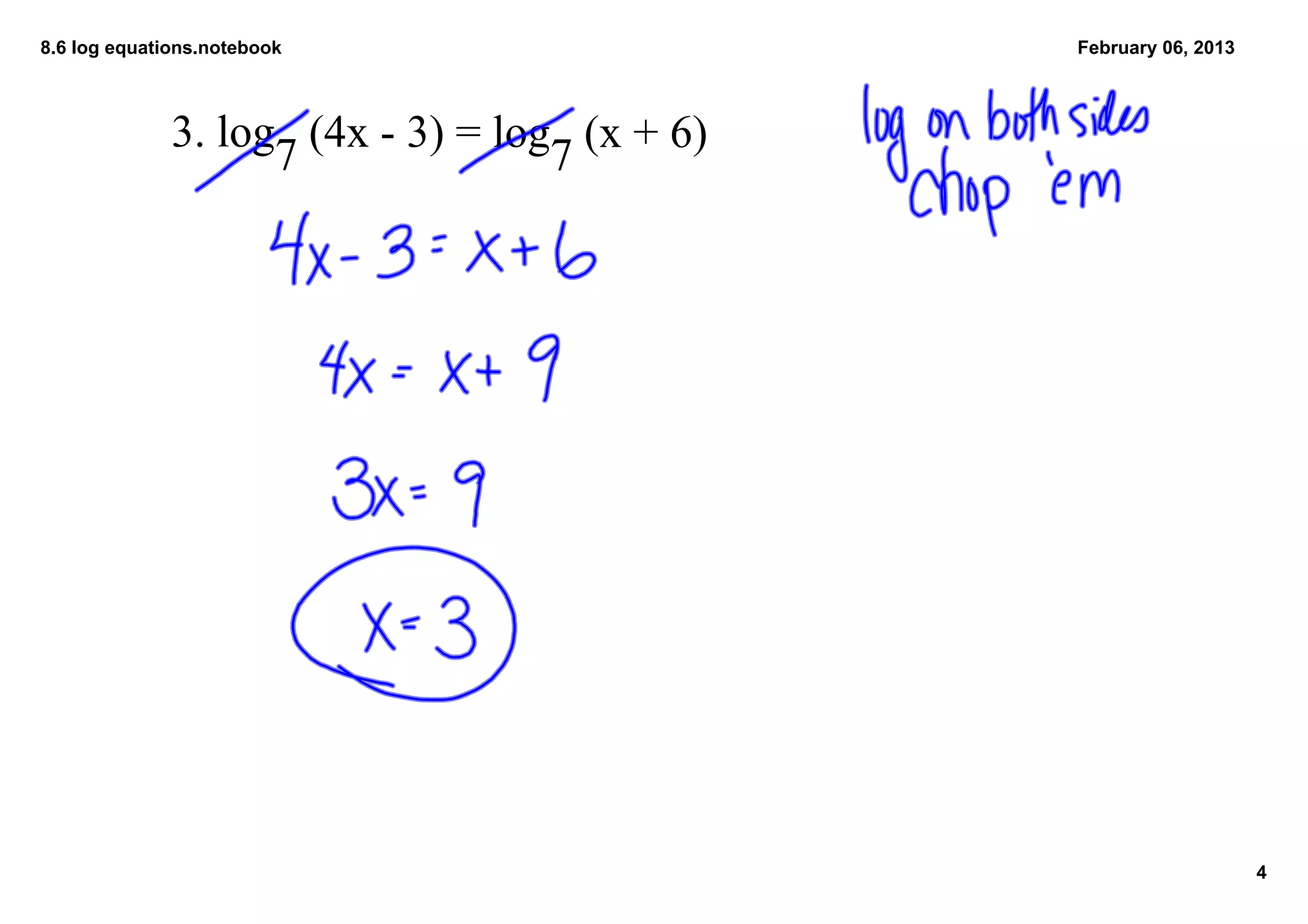 8.6 applications of logarithms | PDF