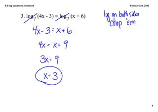 8.6 applications of logarithms | PDF