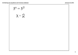 8.6 exponential equations | PPT