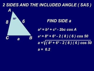 8-7 Law of Cosines.ppt