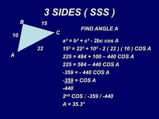 8-7 Law of Cosines.ppt