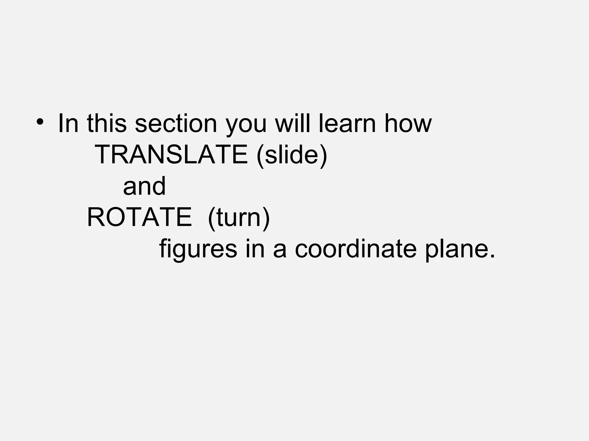 8.7 translations and rotations 1 | PPT