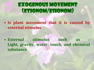 8 8. movement in plant | PPTX