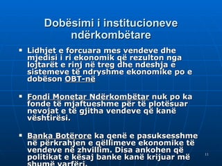 Institucionet dhe mjedisi i biznesit nderkombetar | PPT