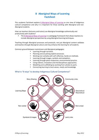 8 aboriginal-ways-of-learning-factsheet | PDF