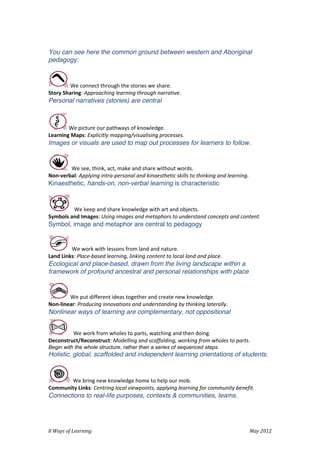 8 aboriginal-ways-of-learning-factsheet | PDF