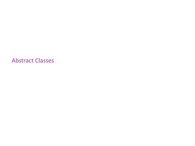 8 abstract classes and interfaces | PPT
