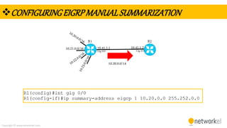 CCNA Advanced EIGRP Configuration and Troubleshooting | PPTX