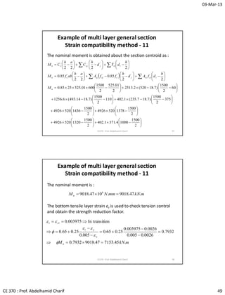 Lec07 Analysis and Design of Doubly Reinforced Beam (Reinforced ...
