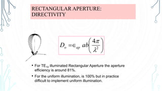 Apperture and Horn Antenna | PPTX