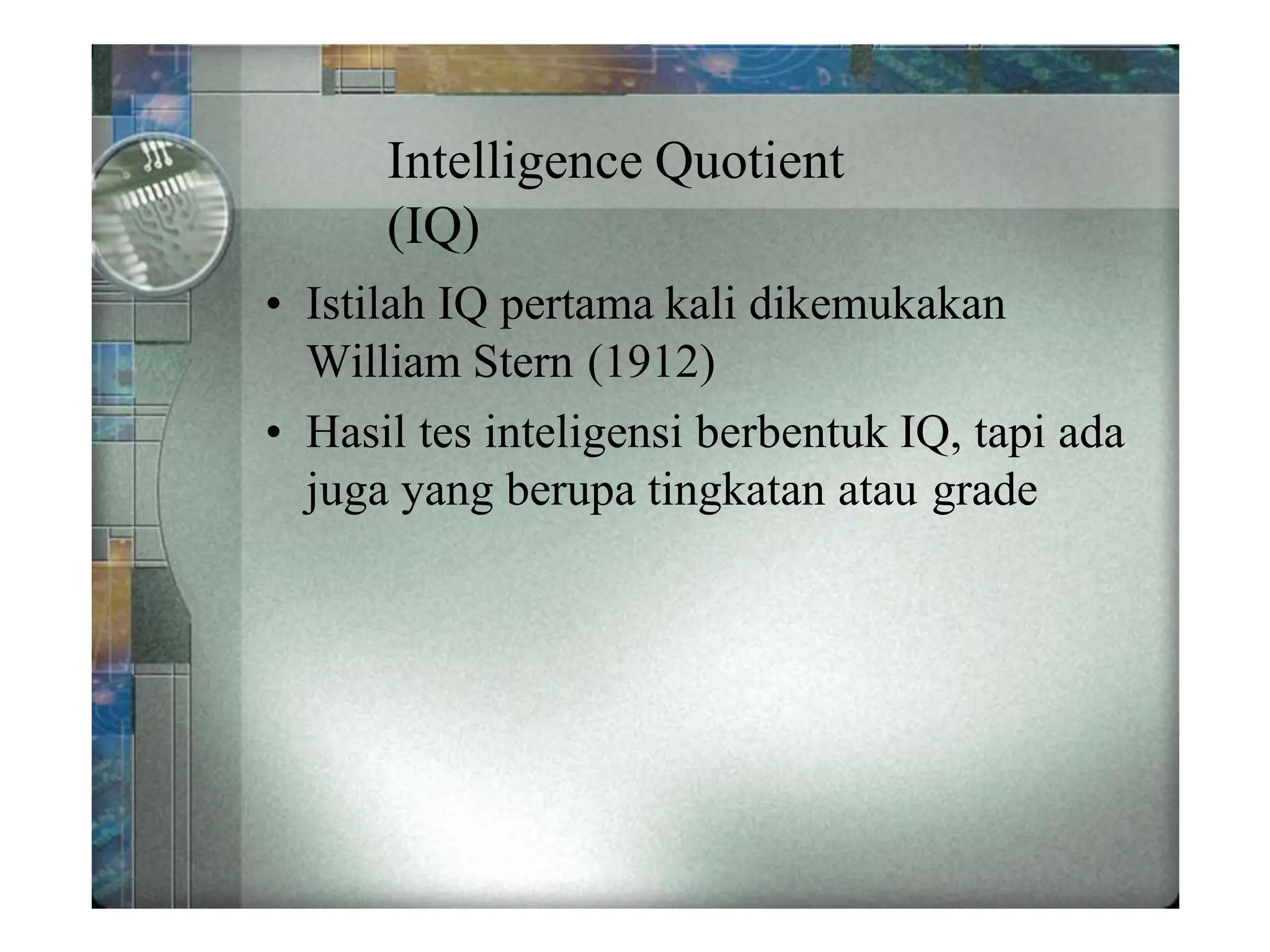 materi psikologi umum berpikir dan intelegensi | PPTX