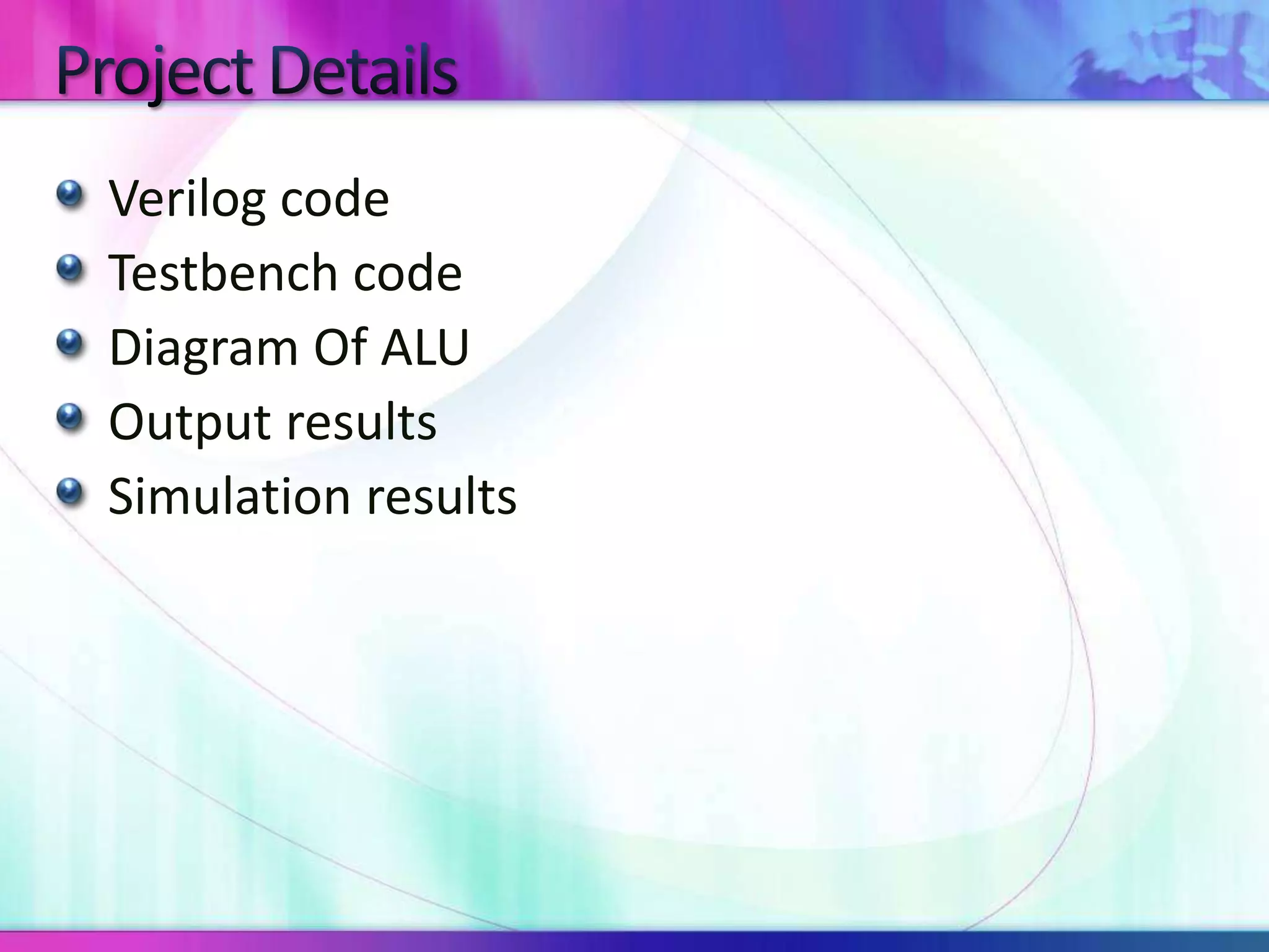 8 bit alu design | PPTX