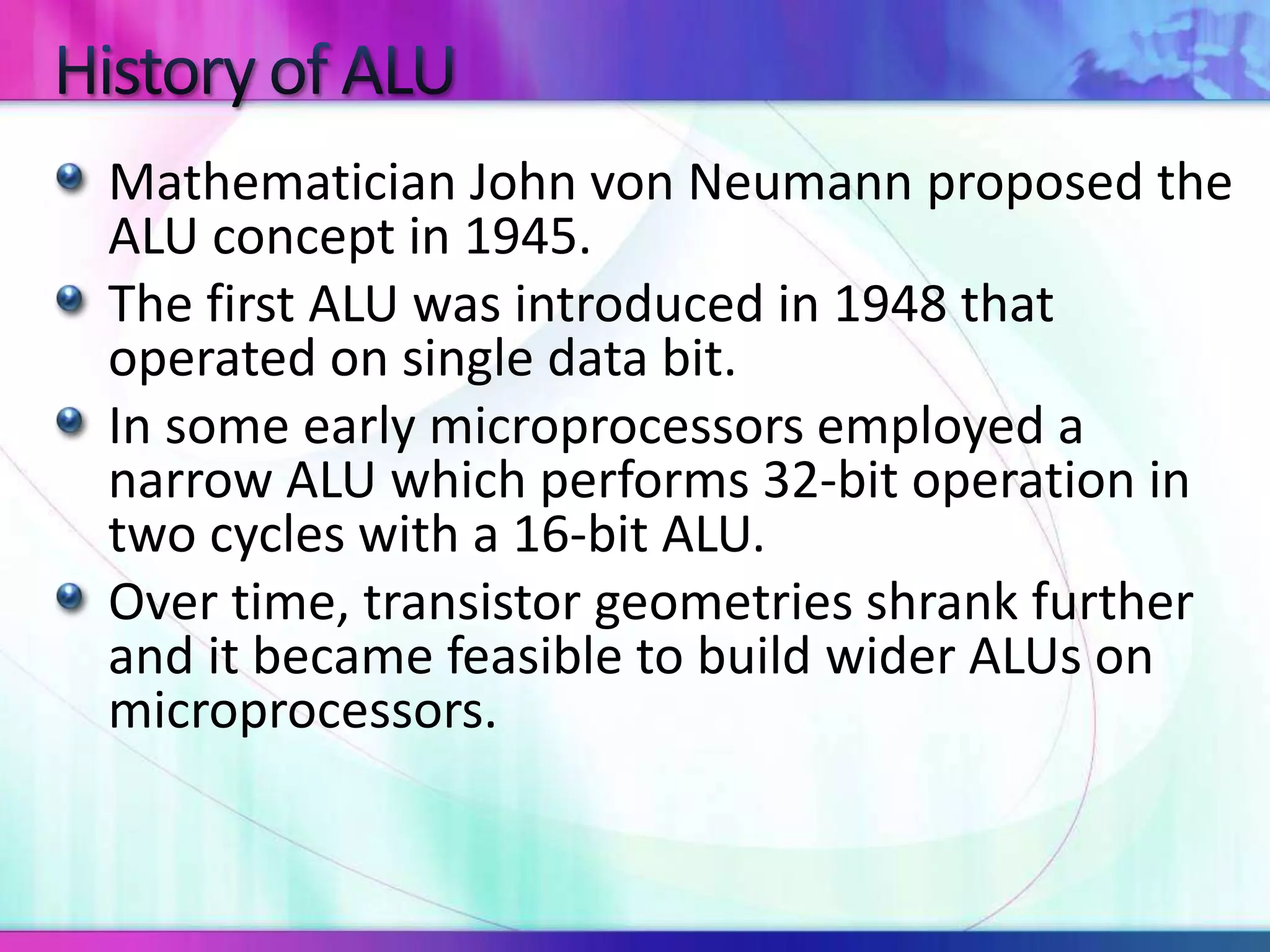 8 Bit Alu Design Pptx