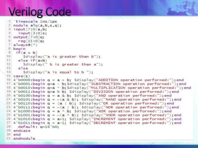 8 bit alu design | PPTX