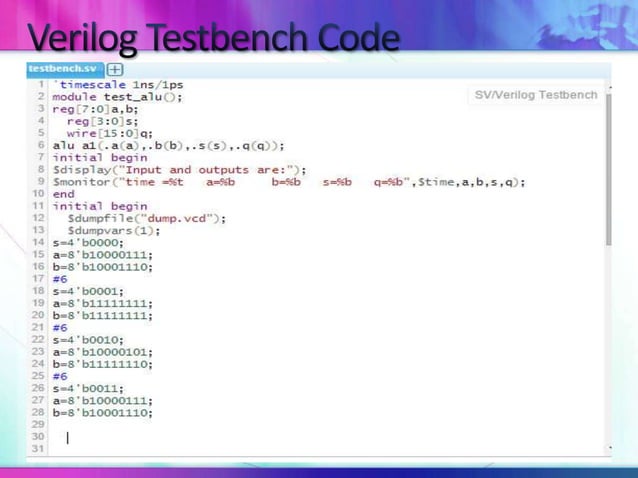 8 bit alu design | PPTX