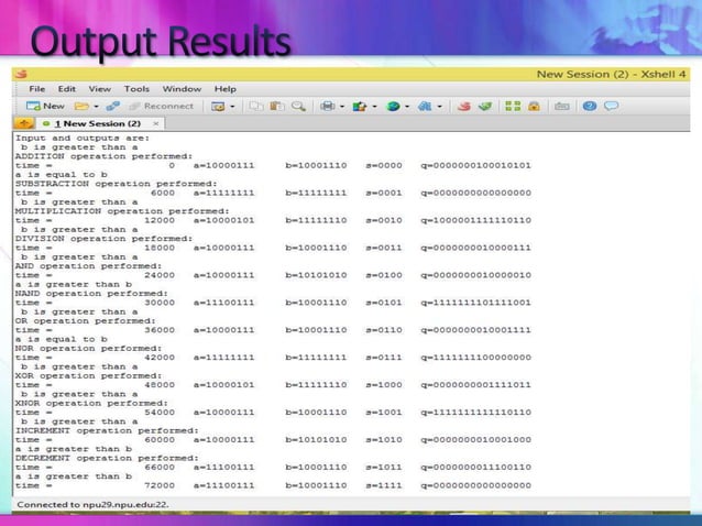 8 bit alu design | PPTX