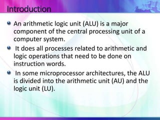 8 bit alu design | PPT
