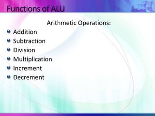 8 bit alu design | PPT