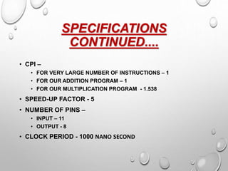 8 bit mips-processor | PPTX | Operating Systems | Computer Software and Applications