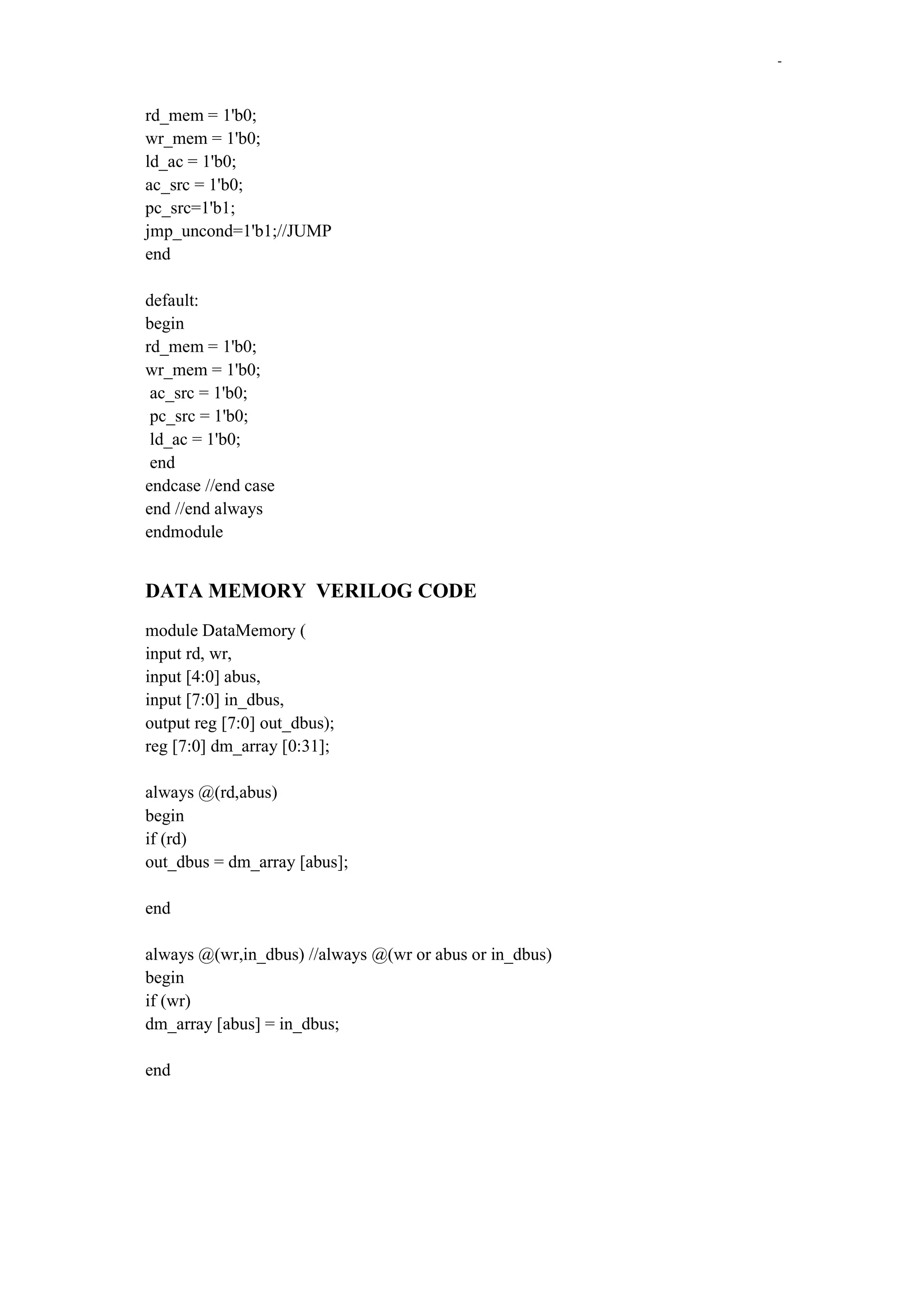8 bit single cycle processor | PDF