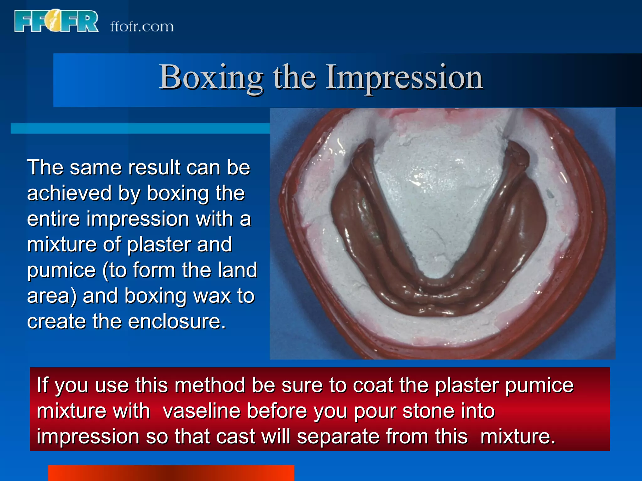 8.boxing impressions and making casts | PPT