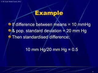 8.Calculate samplesize for clinical trials (continuous outcome) | PPT