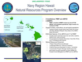 Navy Region Hawaii Natural Resources Program Overview | PPT
