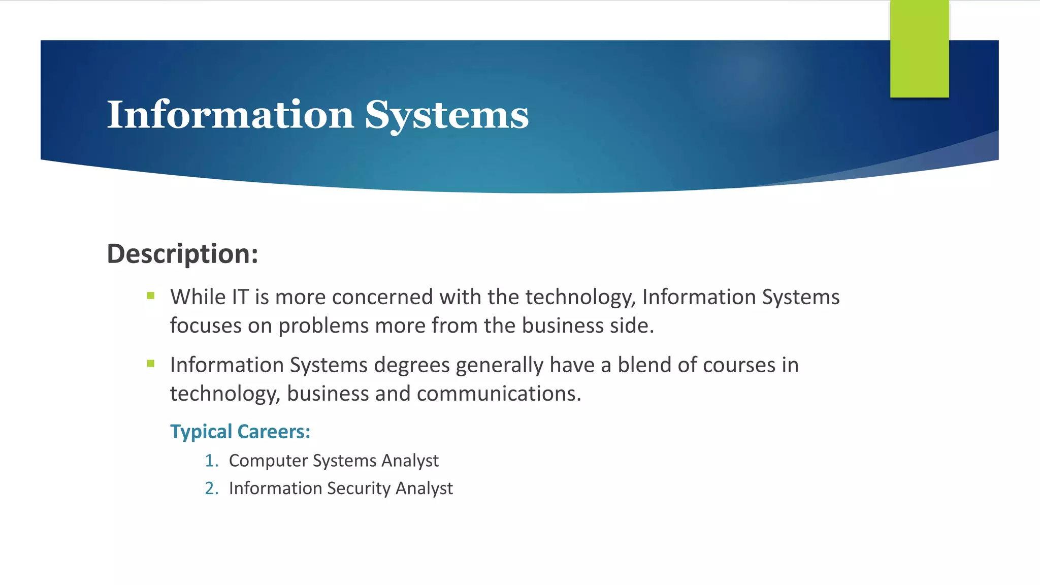 CSC103 Computer Careers PPT | PPT