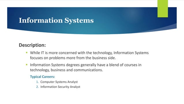 CSC103 Computer Careers PPT | PPT