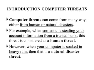 8. computer threats | PPT