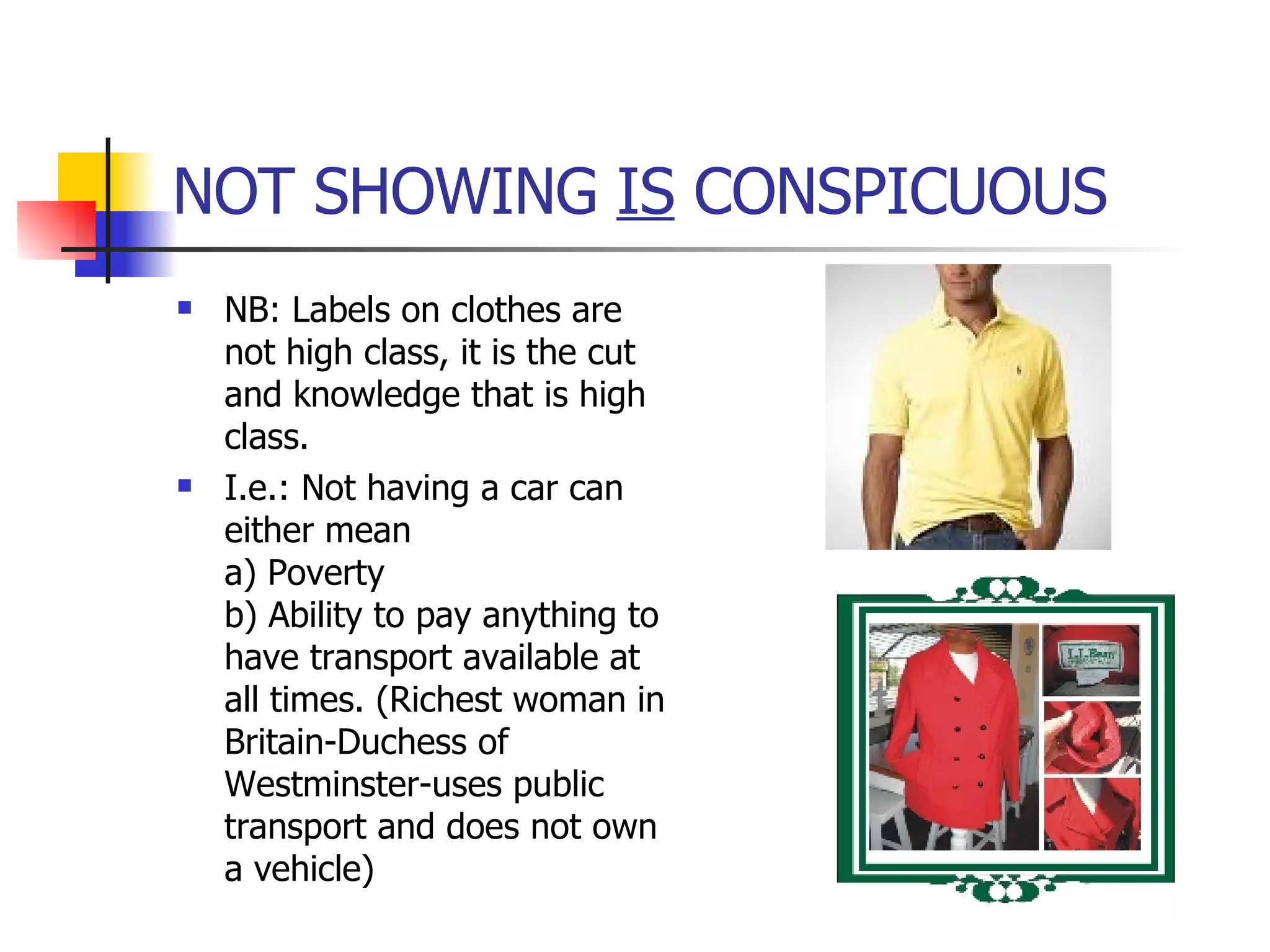 8 Conspicous Consumption | PPT
