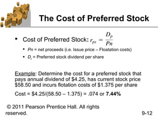 9. cost of capital | PPT