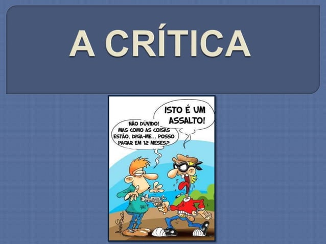 Crítica, cartoon e crónica