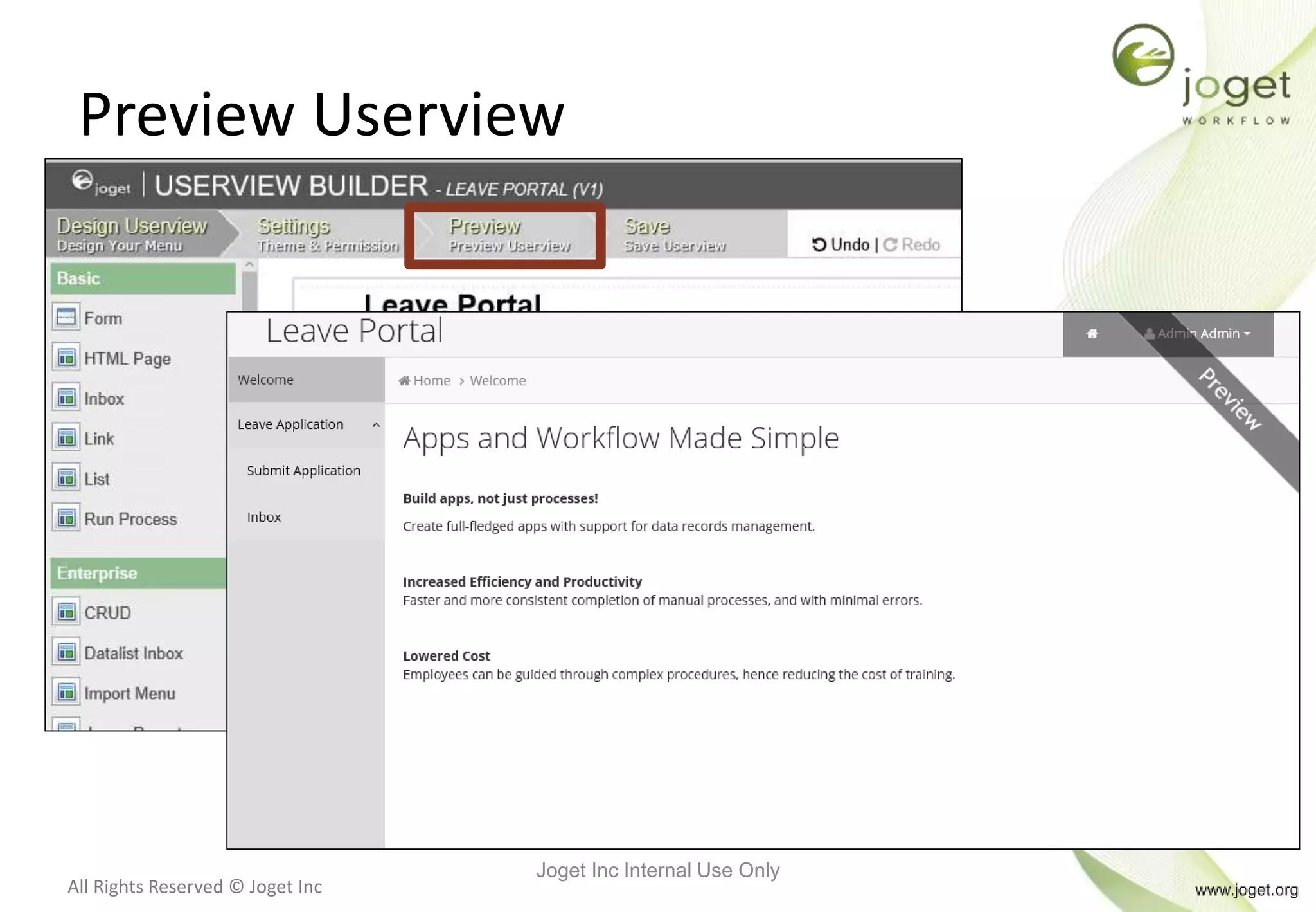 Joget Workflow v5 Training Slides - Module 8 - Designing your first Userview | PPT