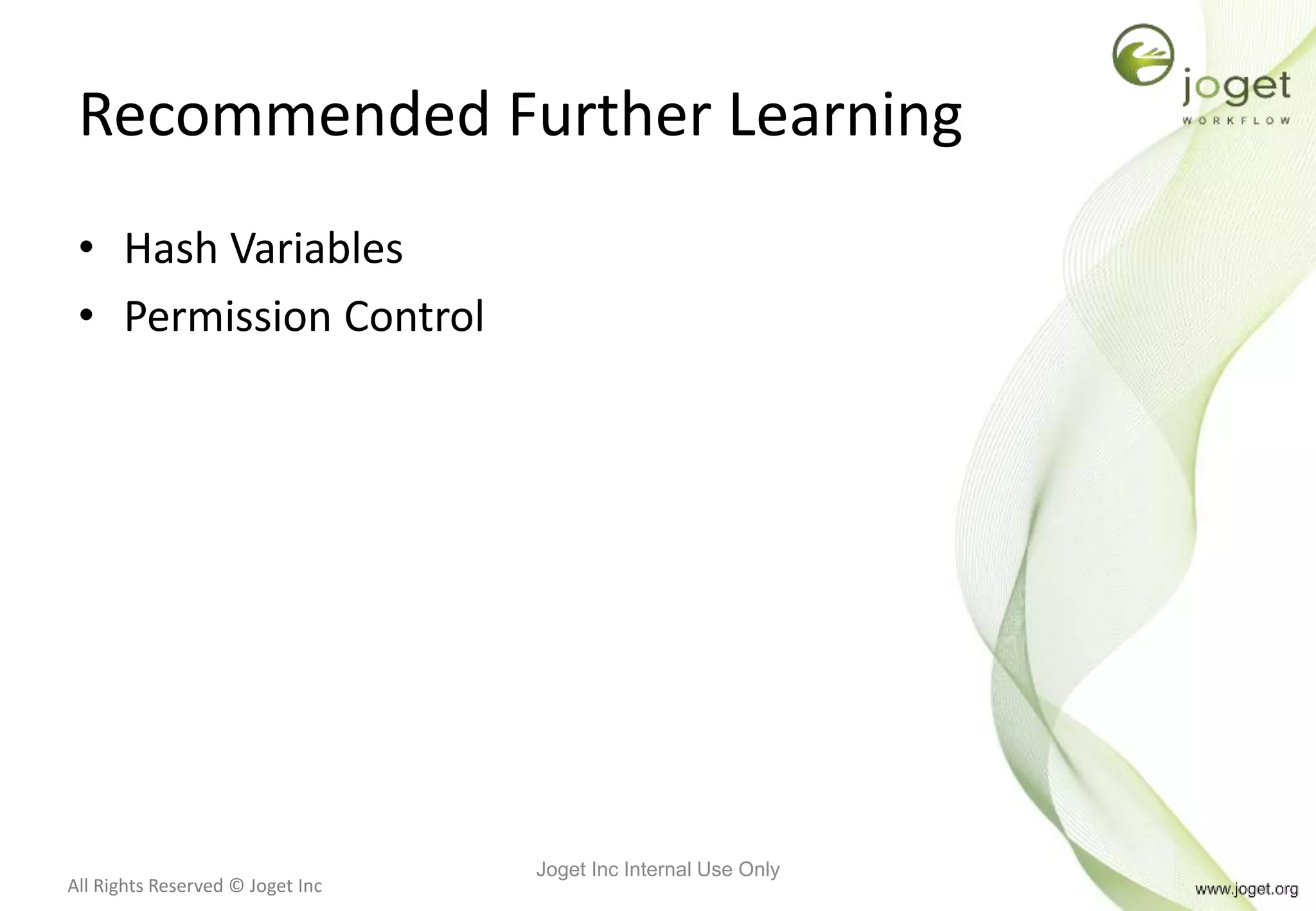 Joget Workflow v5 Training Slides - Module 8 - Designing your first Userview | PPT
