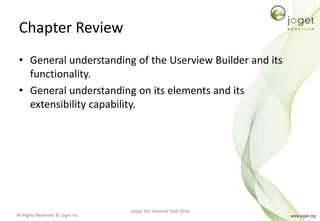 Joget Workflow v5 Training Slides - Module 8 - Designing your first Userview | PPT