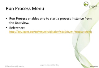 Joget Workflow v5 Training Slides - Module 8 - Designing your first Userview | PPT