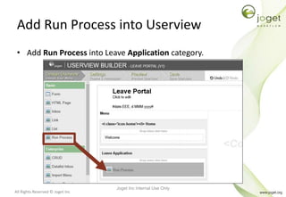 Joget Workflow v5 Training Slides - Module 8 - Designing your first Userview | PPT