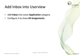 Joget Workflow v5 Training Slides - Module 8 - Designing your first Userview | PPT