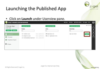 Joget Workflow v5 Training Slides - Module 8 - Designing your first Userview | PPT