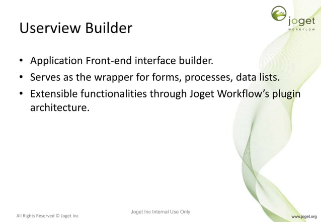 Joget Workflow v5 Training Slides - Module 8 - Designing your first Userview | PPT