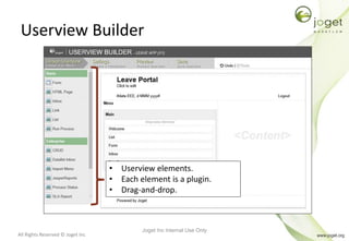 Joget Workflow v5 Training Slides - Module 8 - Designing your first Userview | PPT