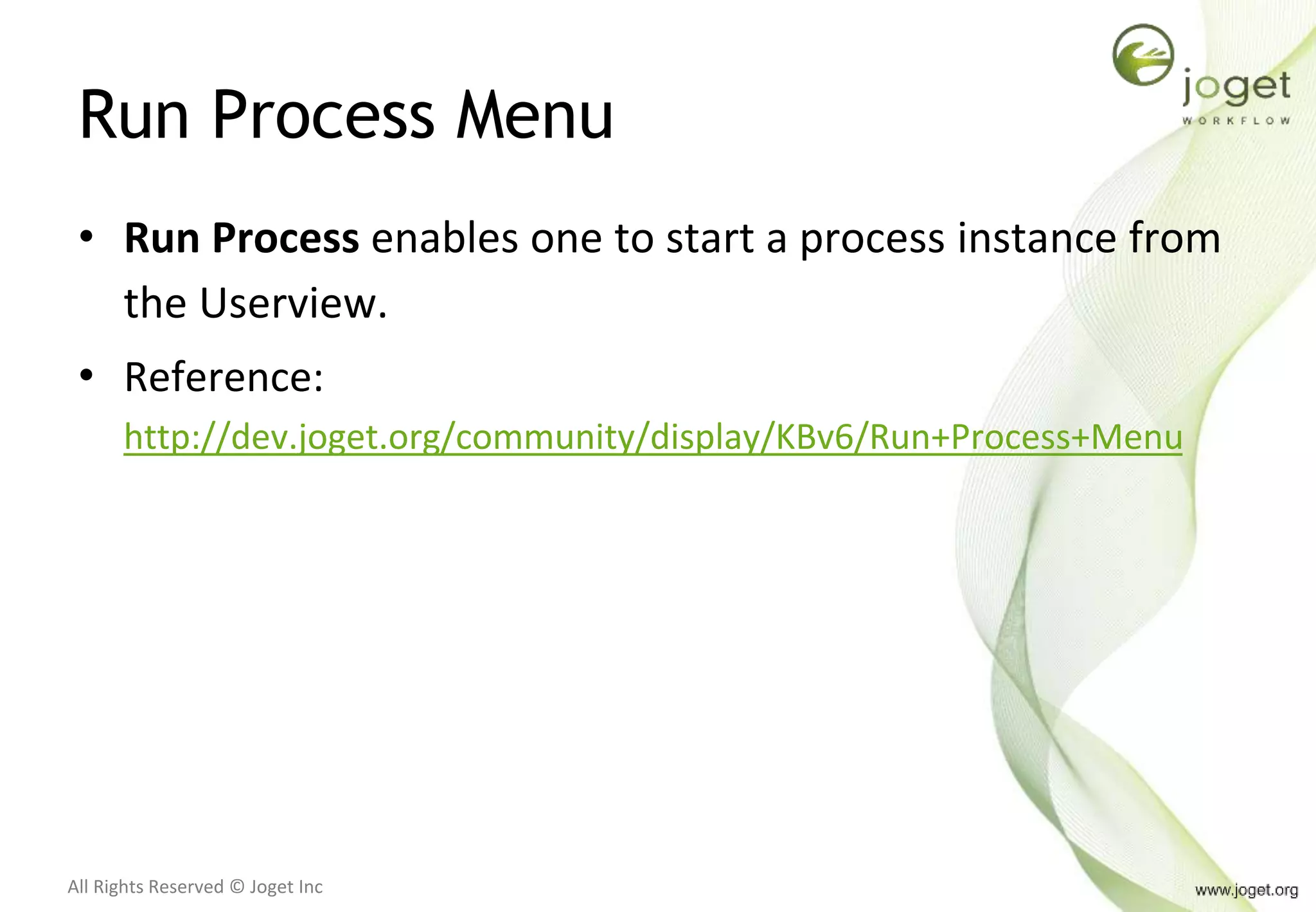 Joget Workflow v6 Training Slides - 8 - Designing your First Userview | PPT